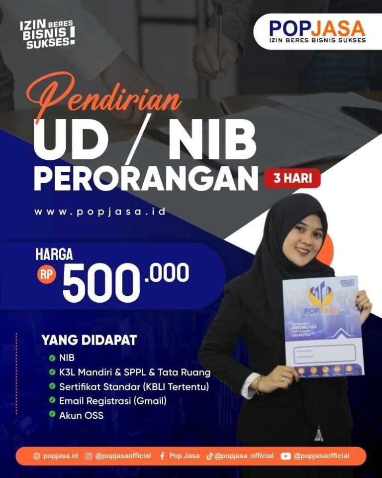 Jasa Pembuatan NIB (Nomor Induk Berusaha)